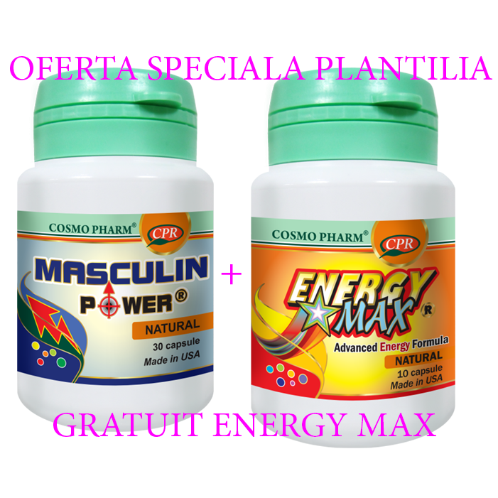 Masculin Power 30 capsule +Energy Max 10 capsule Gratuit Cosmo Pharm ...