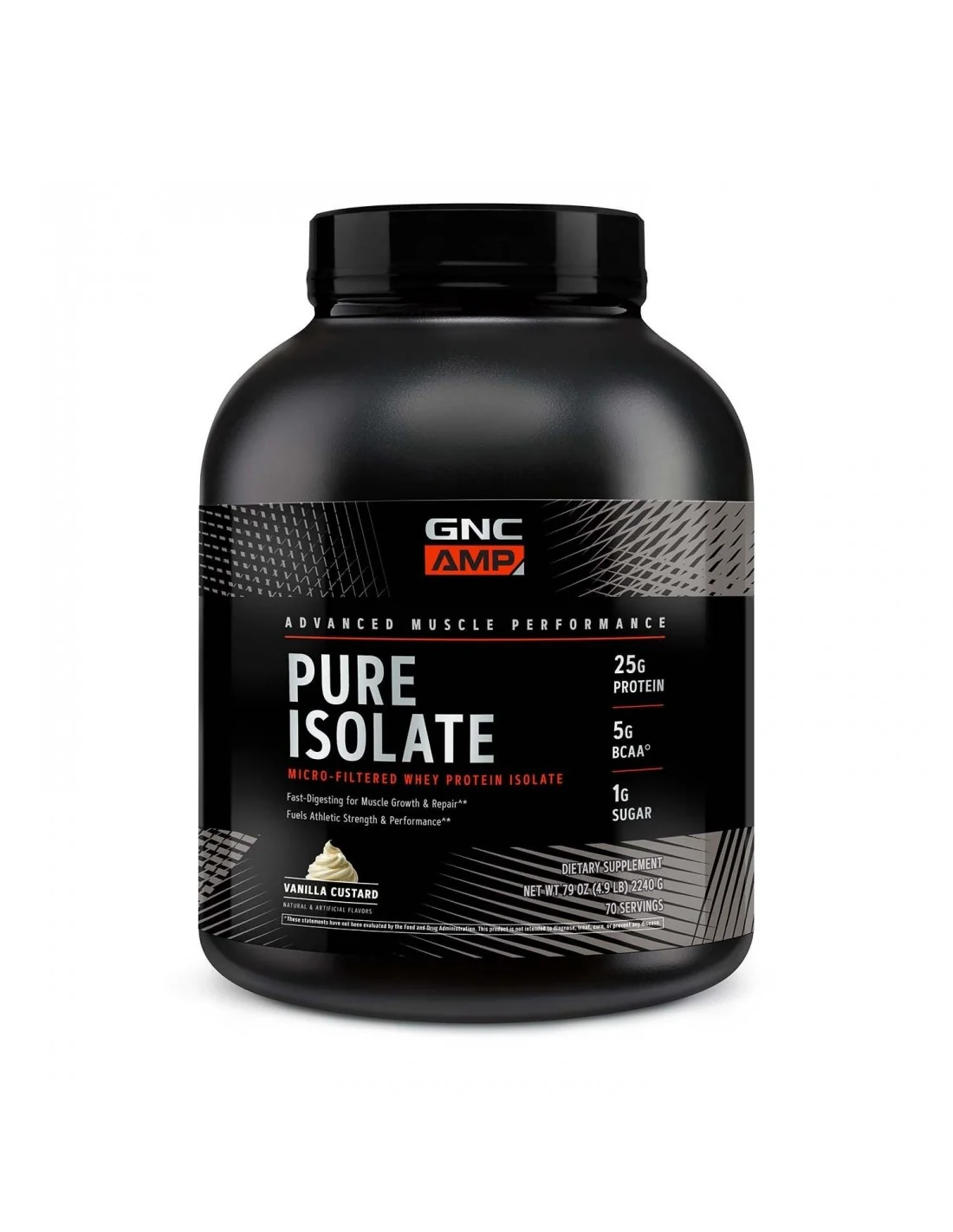 Gnc Amp Pure Isolate, Proteina Izolata Din Zer Cu Aroma De Vanilie ...