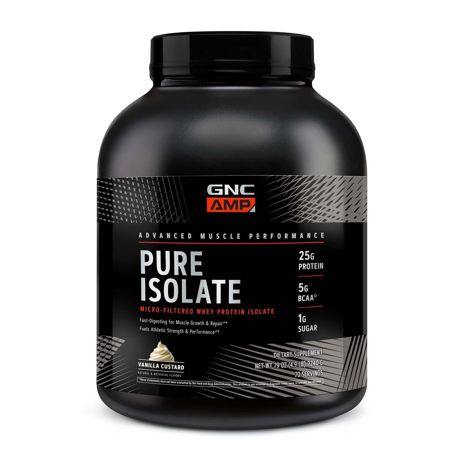 Gnc Amp Pure Isolate, Proteina Izolata Din Zer Cu Aroma De Vanilie ...