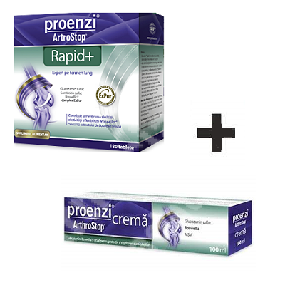 Proenzi Artrostop Rapid 180 Cpr + Crema 100ML Walmark - Plantilia