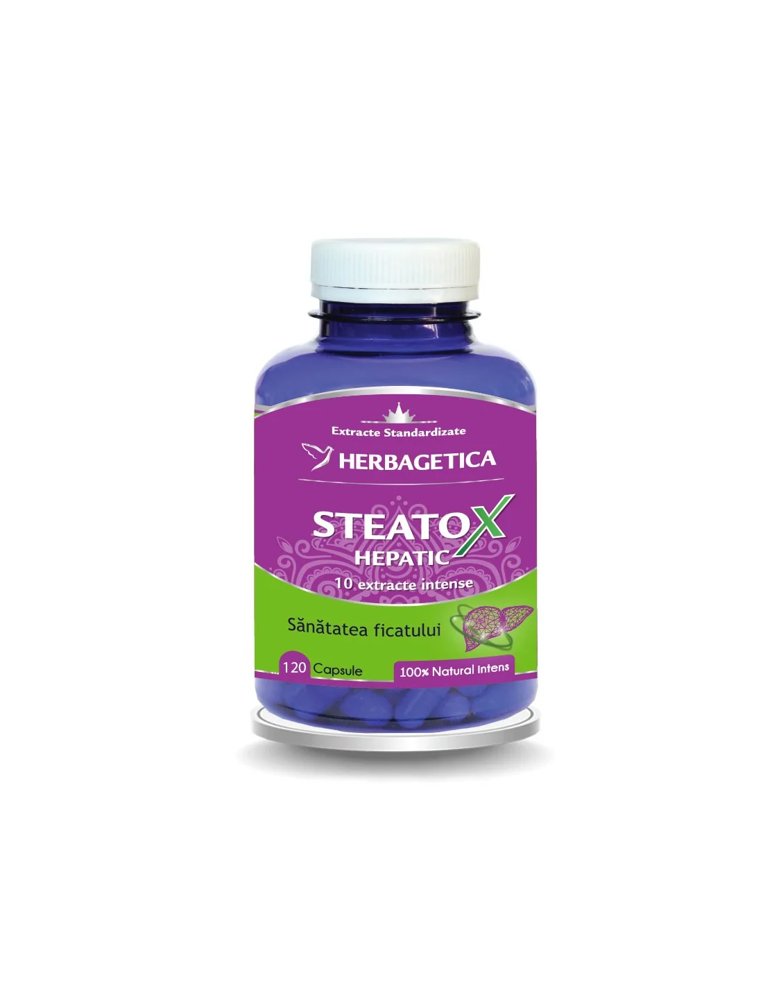 STEATOX HEPATIC 120 cps Herbagetica - Plantilia