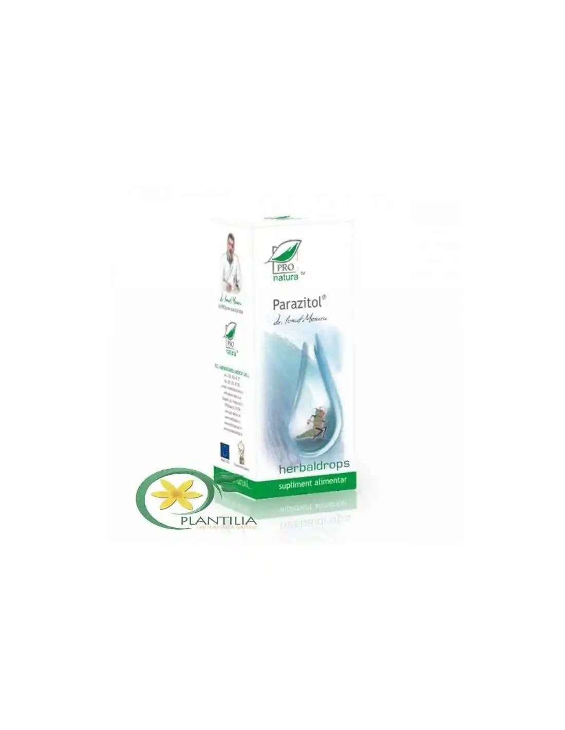 Herbal Drops Parazitol 50 ml Pro Natura Medica - Plantilia