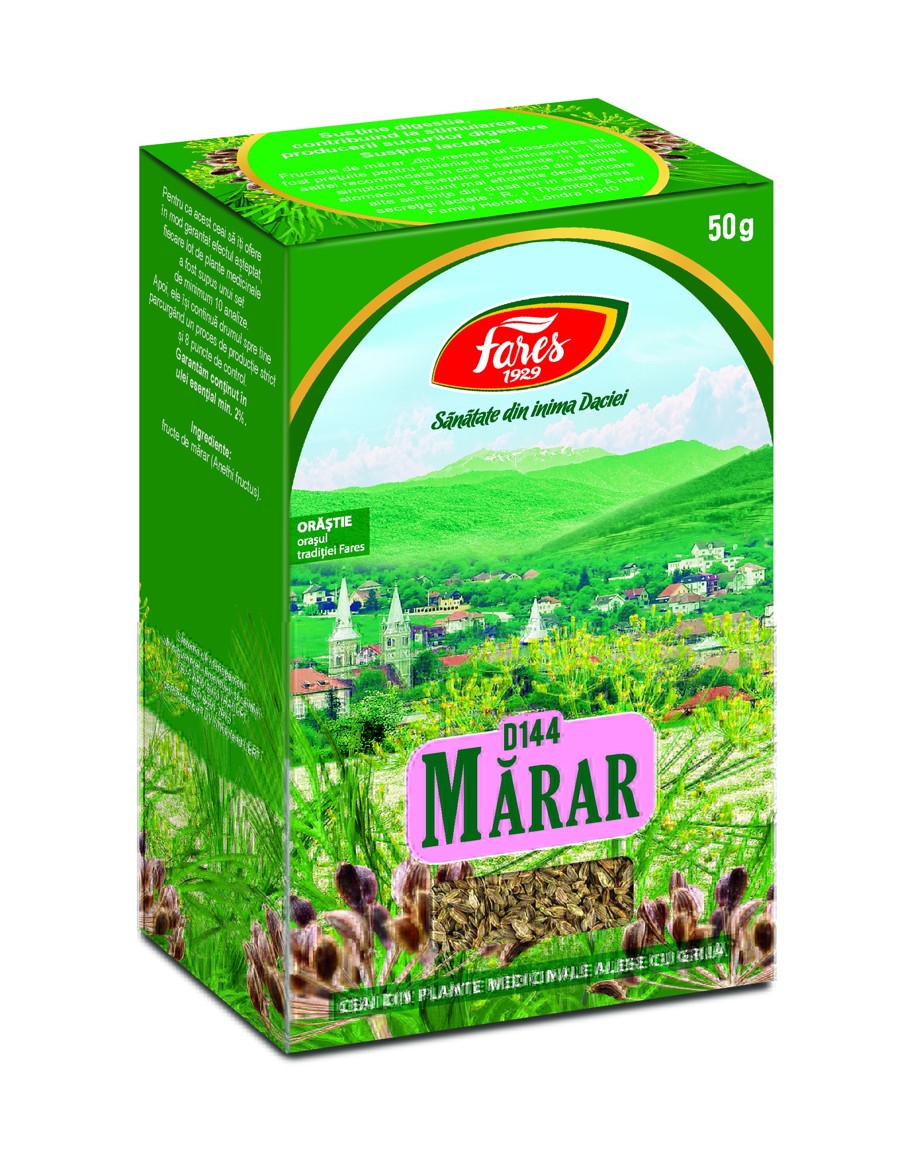 Ceai Marar Fructe 50g Fares - Plantilia