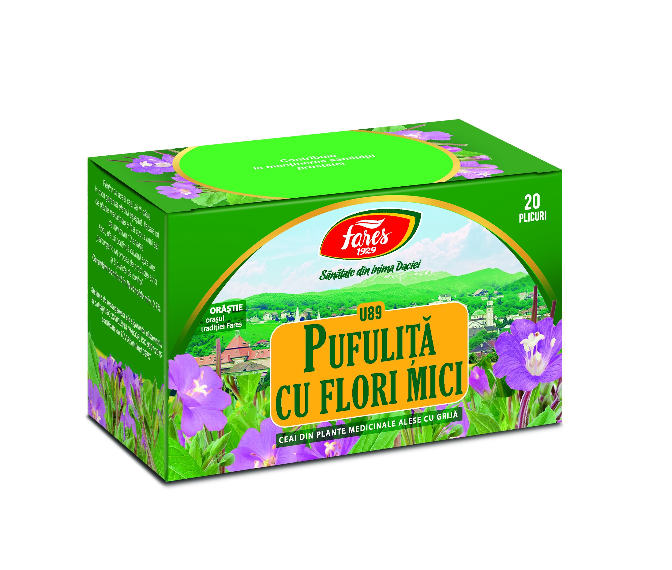 Ceai Pufulita cu Flori Mici 20 plicuri Fares - Plantilia