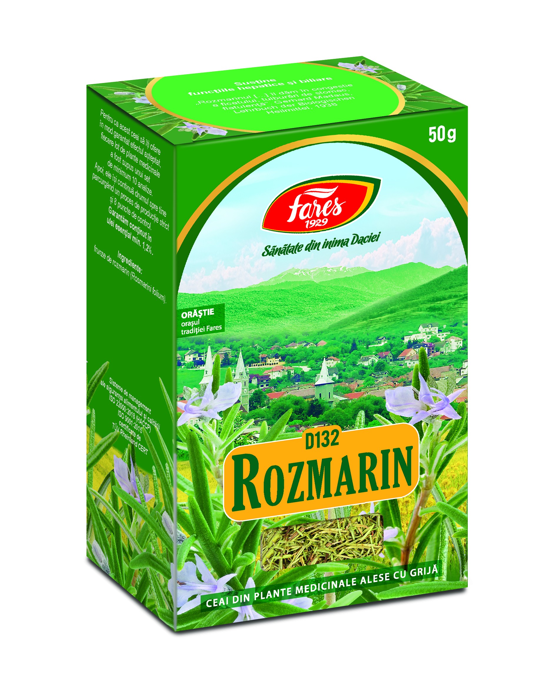 Ceai Rozmarin 50g Fares - Plantilia