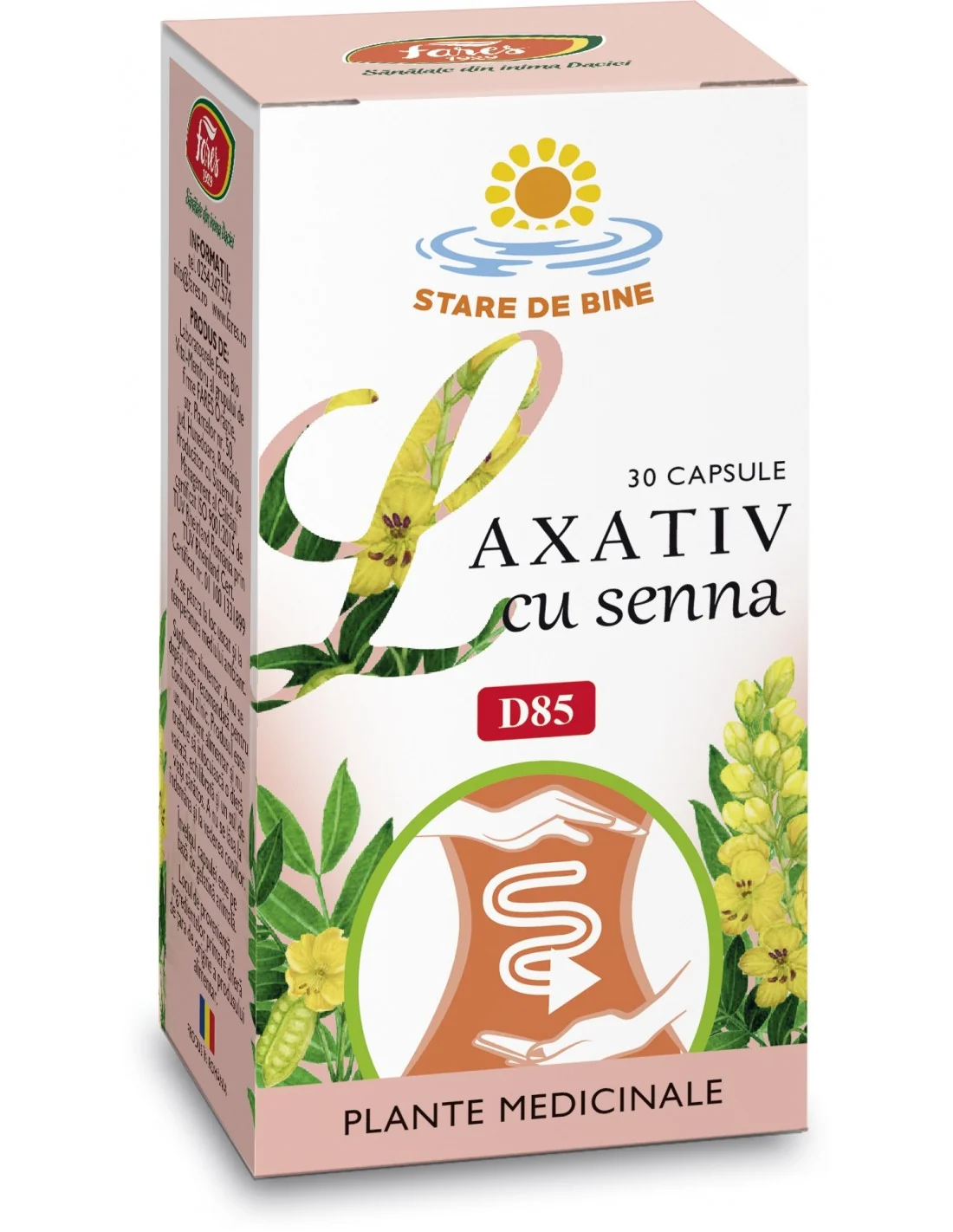 Laxativ Cu Senna 30 cps Fares - Plantilia