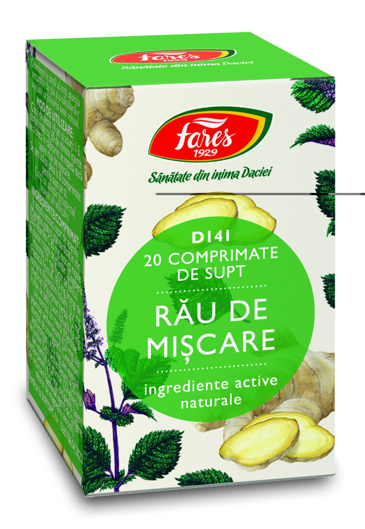 Rau de miscare, D141, 20 comprimate de supt Fares - Plantilia