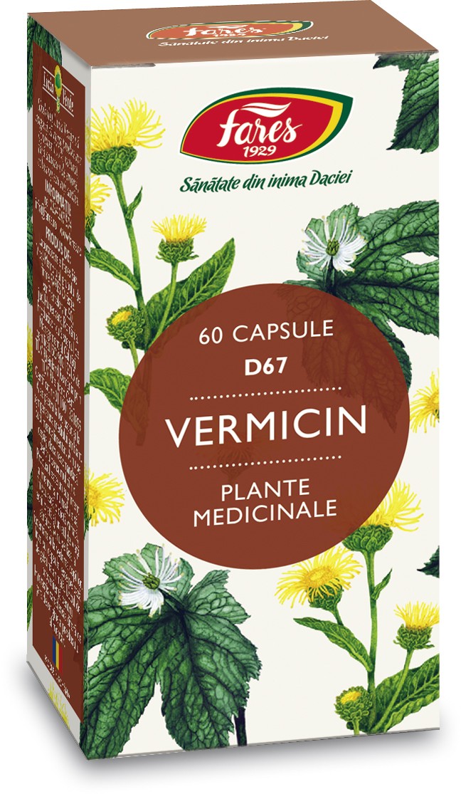VERMICIN D67 60 capsule Fares - Plantilia