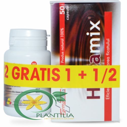 Hepamix 50 cps 1 + 1 la Jumatate de Pret Farmaclass - Plantilia