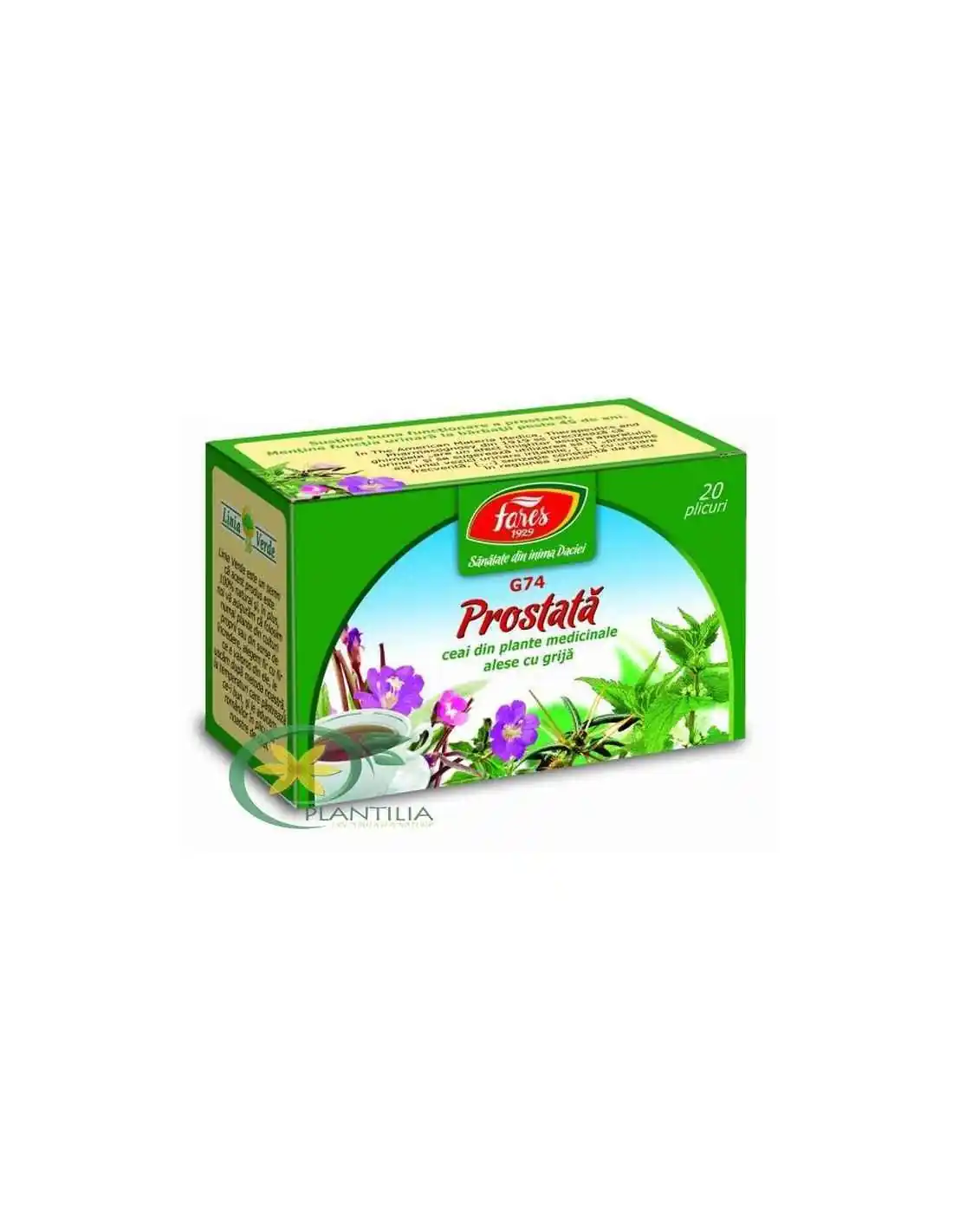 Ceai Prostata 20 plicuri Fares - Plantilia