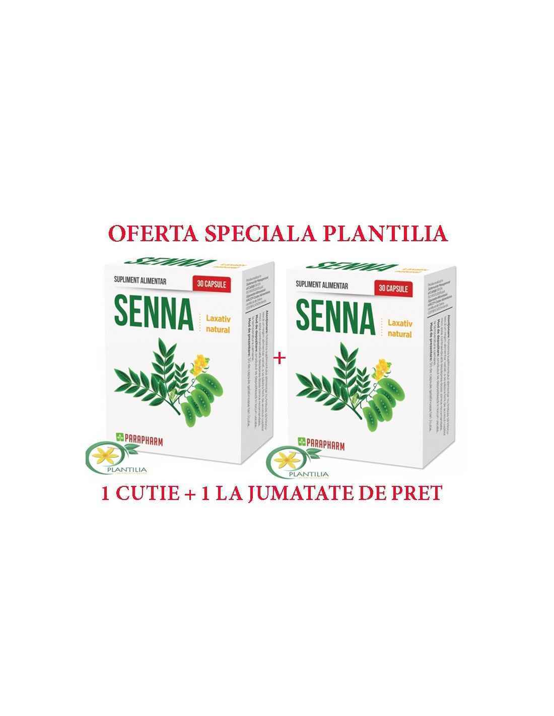 Pachet Senna Laxativ Natural 1 + 1/2 Parapharm - Plantilia
