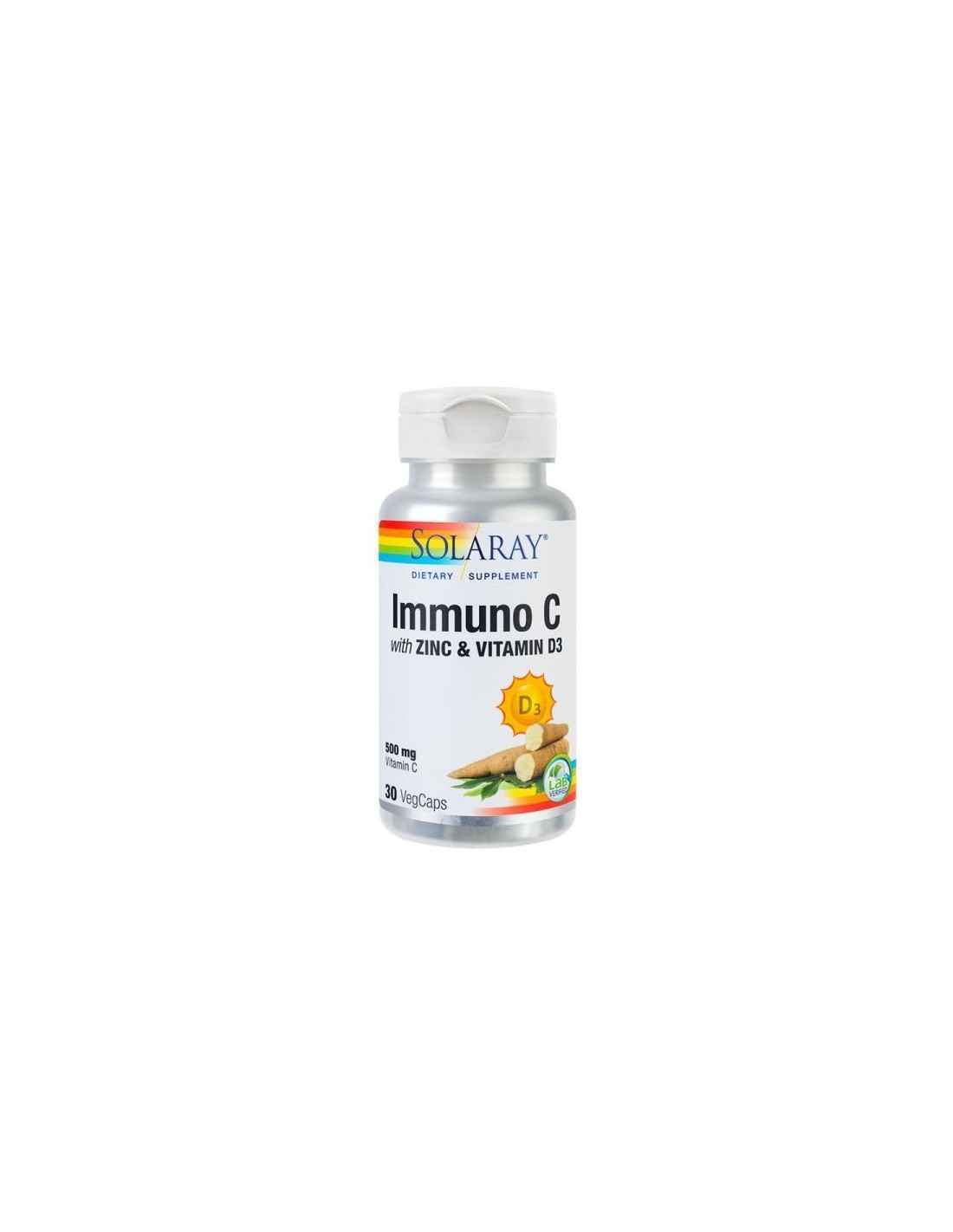 IMMUNO C PLUS ZINC & VITAMINA D3 30CPS - Secom - Plantilia