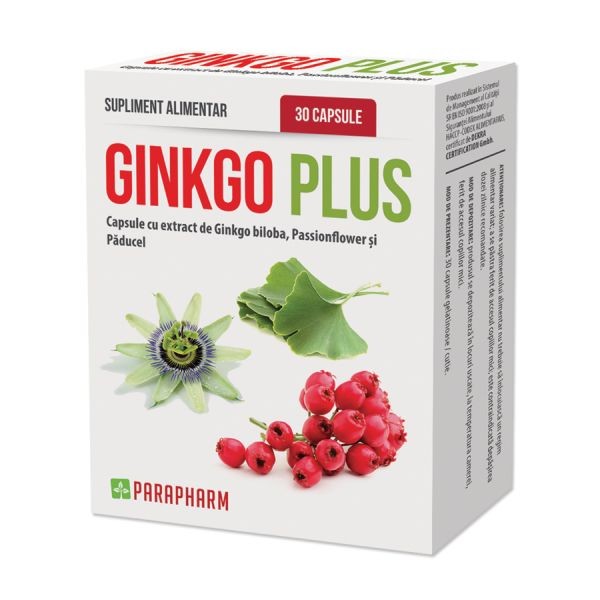Ginkgo-Plus, 30 cps - Parapharm - Plantilia